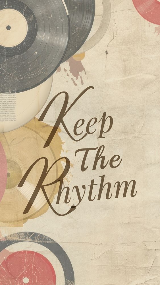 Keep rhythm mobile wallpaper template | Premium Editable Template ...