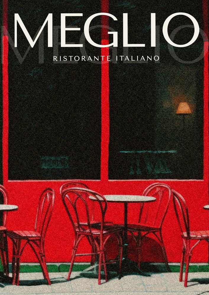 Italian restaurant poster template, editable | Premium Editable ...