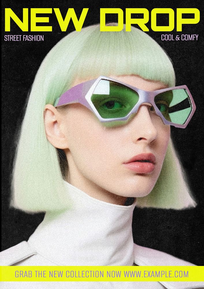 New collection poster template, editable | Free Editable Template ...