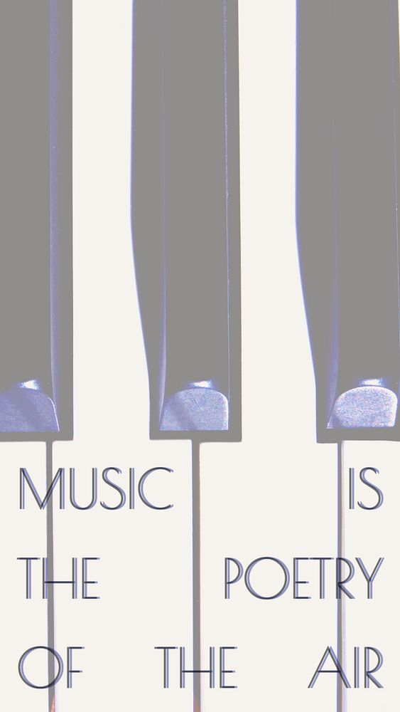 Music is poetry air Instagram | Premium Editable Template - rawpixel