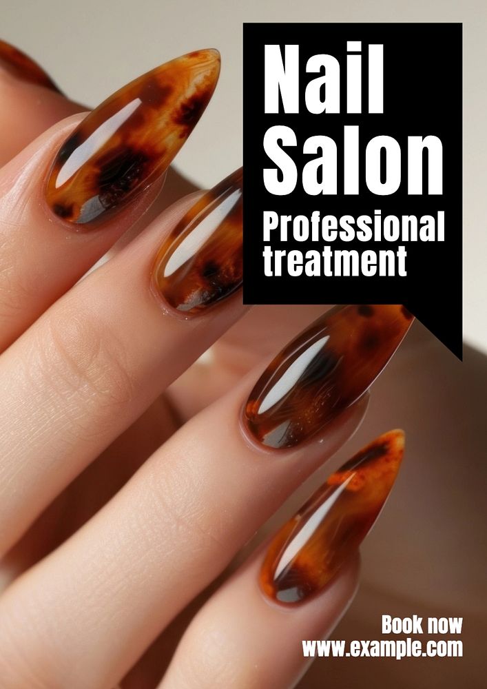 Nail salon poster template | Premium Editable Template - rawpixel