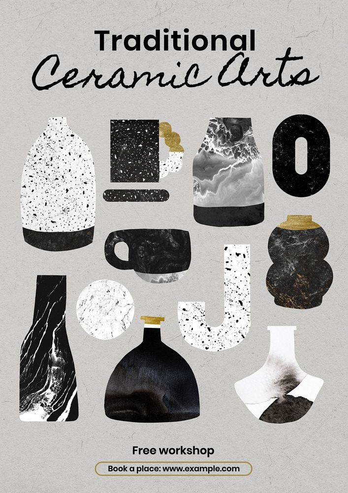 Ceramic arts poster template | Premium Editable Template - rawpixel
