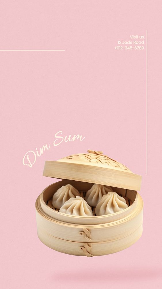 Dim sum Instagram story template, | Premium Editable Template - rawpixel
