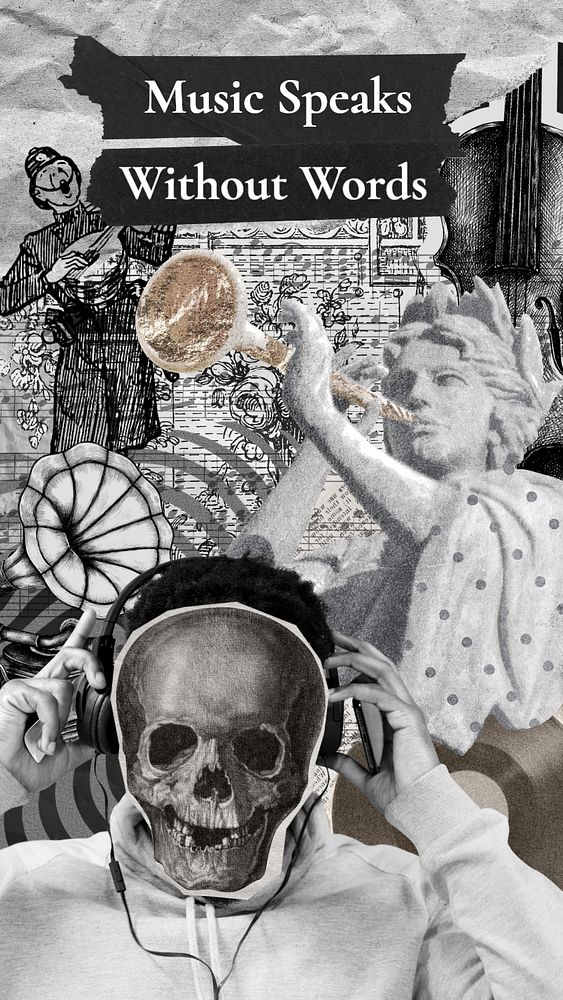 Music speaks without words Instagram | Premium Editable Template - rawpixel