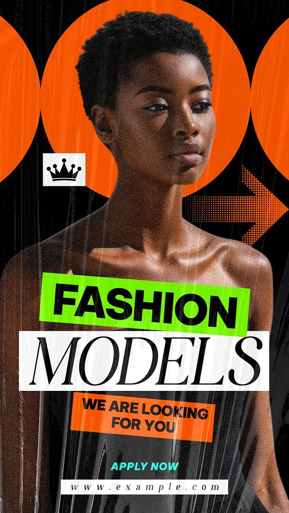 Hiring fashion models Facebook story | Premium Editable Template - rawpixel