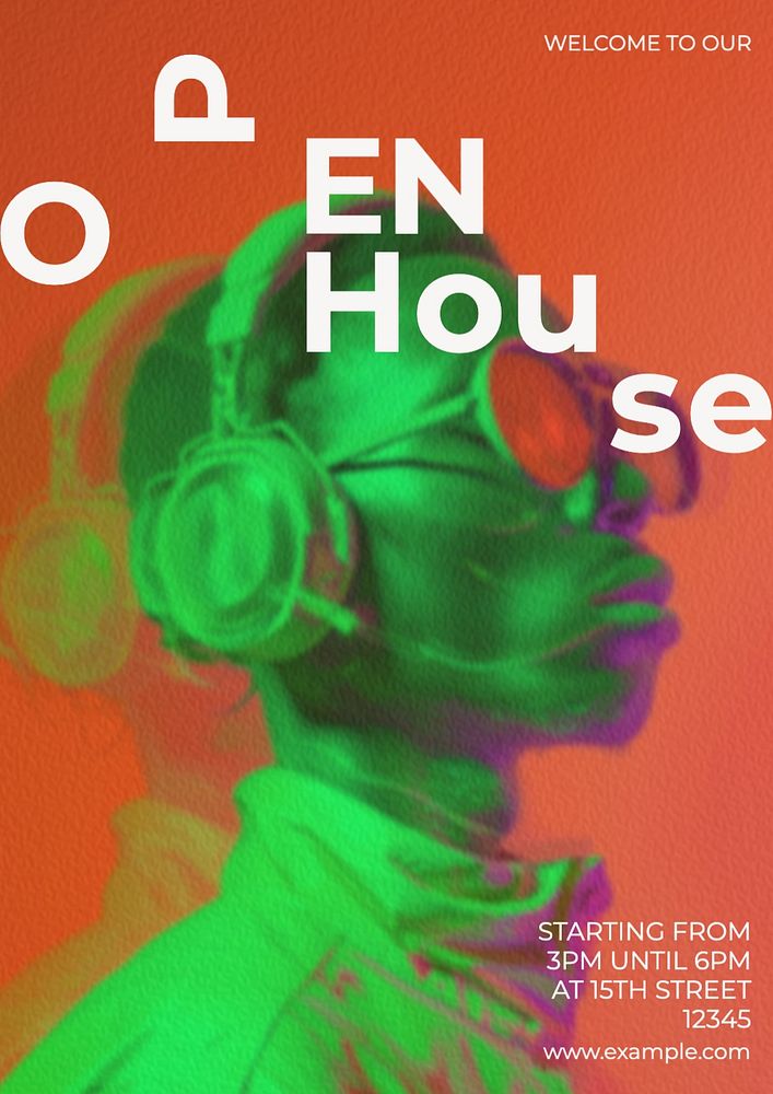 Open house poster template | Premium Editable Template - rawpixel