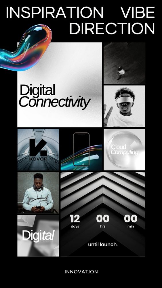 Black 9 photo collage frame | Premium Photo Collage Maker - rawpixel