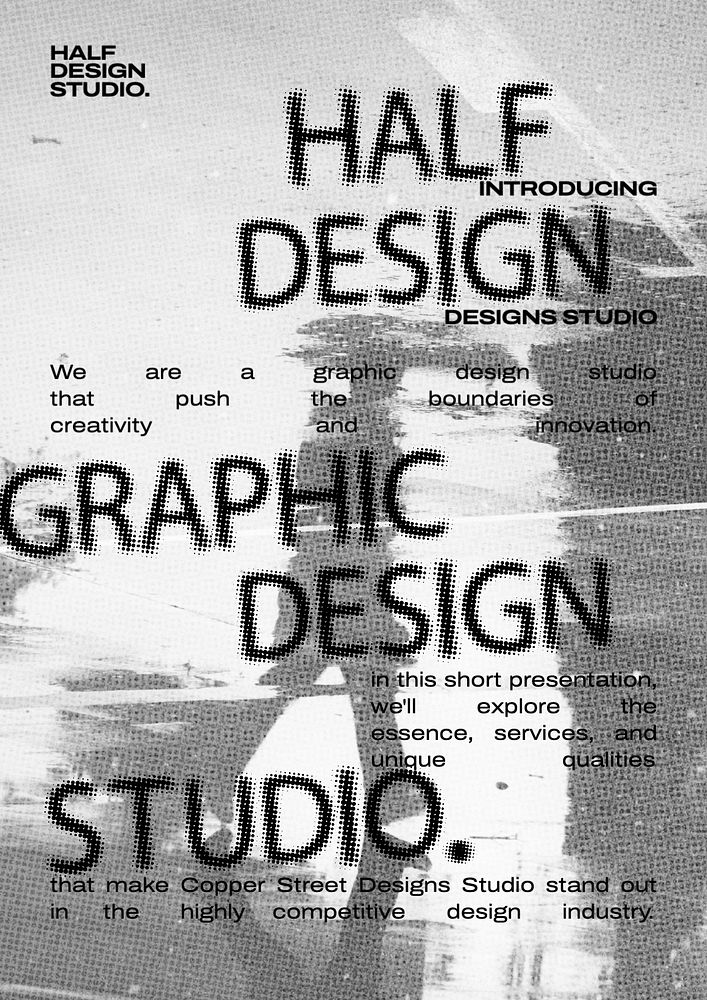 Graphic design company poster template, | Free Editable Template - rawpixel