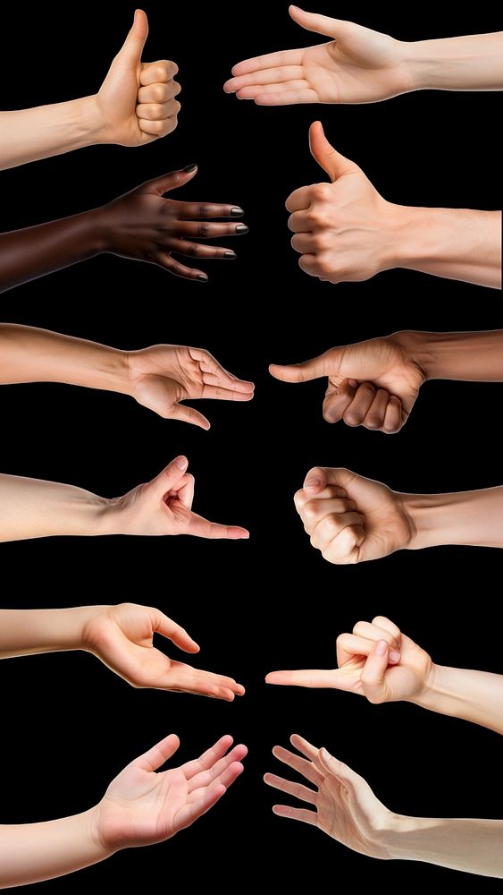 Editable hand gesture set | Premium Editable Design - rawpixel