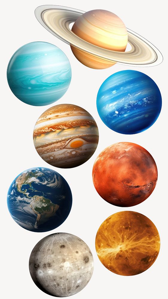 Solar system element set remix | Premium Editable Design - rawpixel