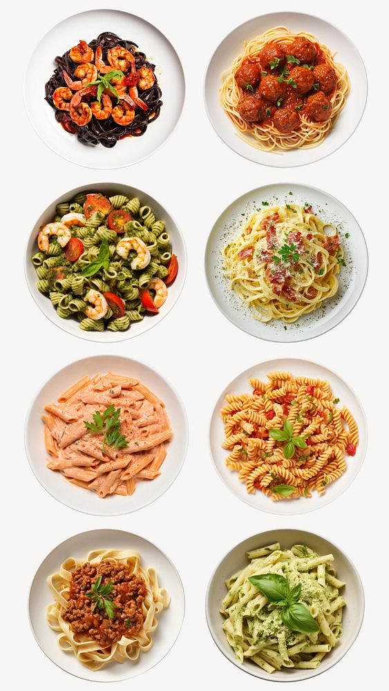 Italian pasta element set remix | Premium Editable Design - rawpixel