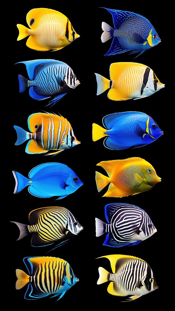 Editable fish animal set | Premium Editable Design - rawpixel