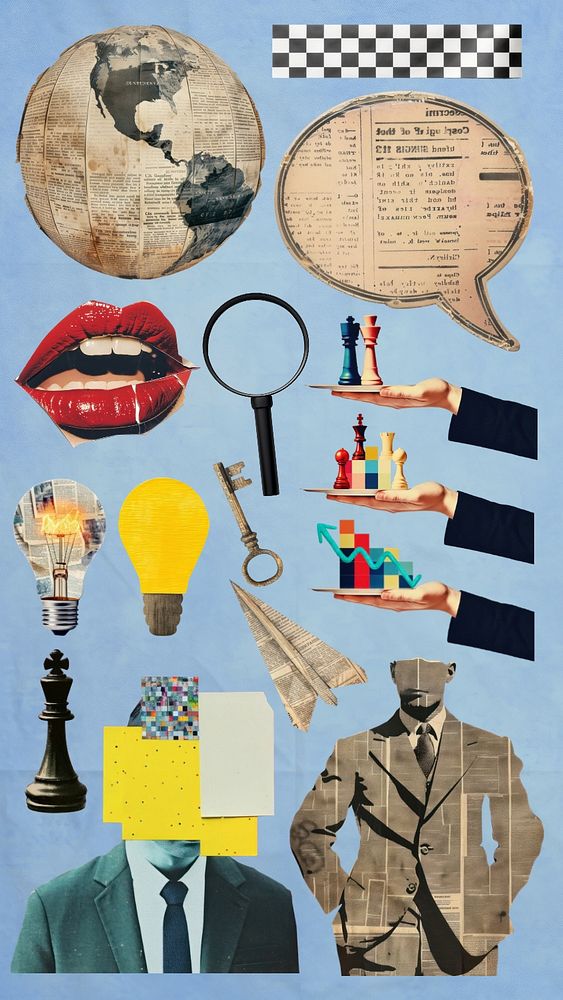 Business collage element set remix | Premium Editable Design - rawpixel