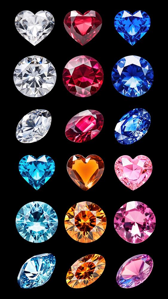 Gemstone jewelry diamond element, editable | Premium Editable Design ...