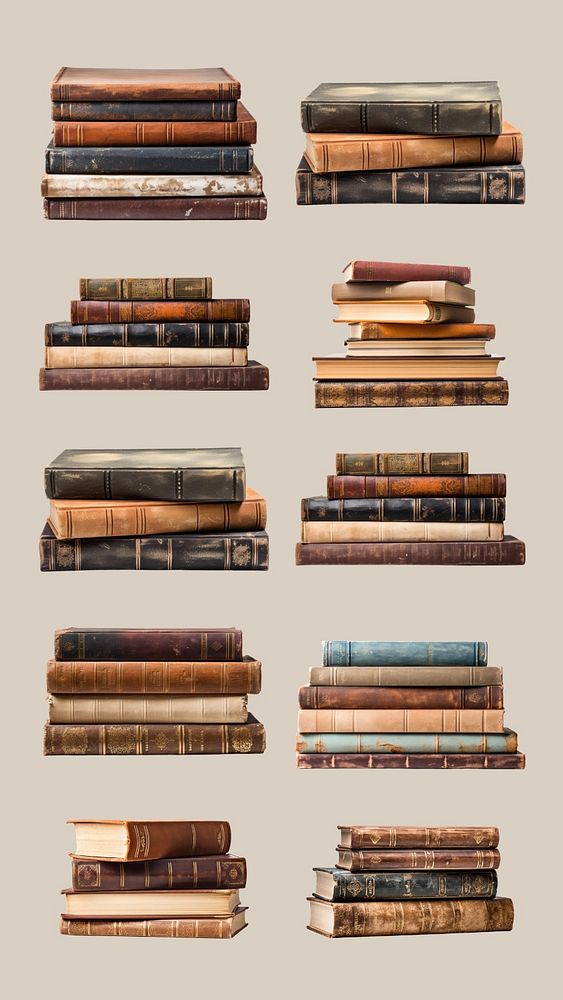 Vintage book element set, editable | Premium Editable Design - rawpixel