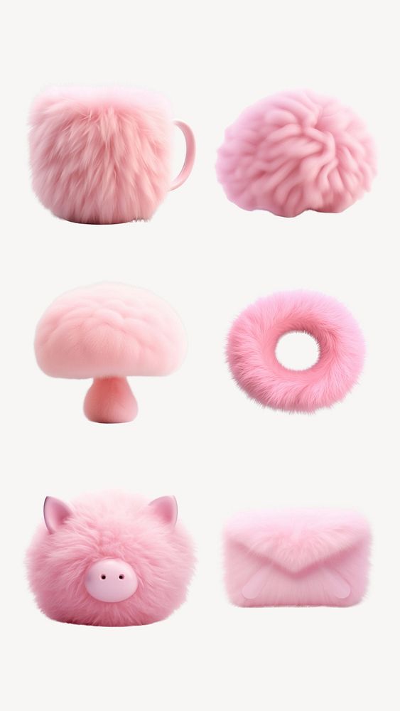 Editable random colorful fluffy element | Premium Editable Design ...