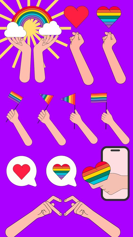 Pride month element set, editable | Premium Editable Design - rawpixel