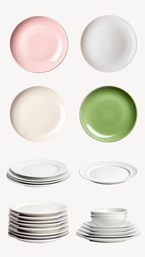 Minimal dinnerware set, editable design | Premium Editable Design ...