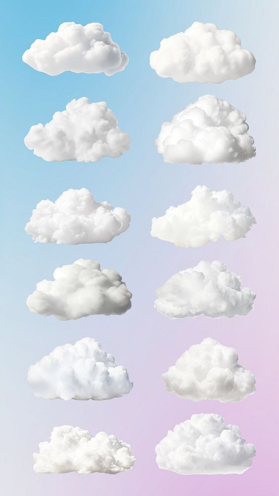 Editable white cloud design element | Premium Editable Design - rawpixel
