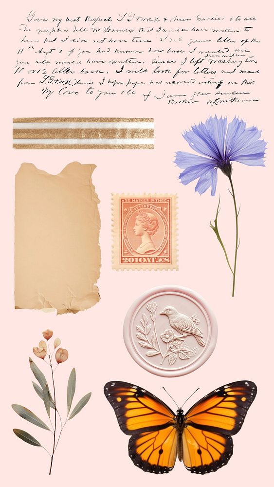 vintage bullet journal set, editable | Premium Editable Design - rawpixel