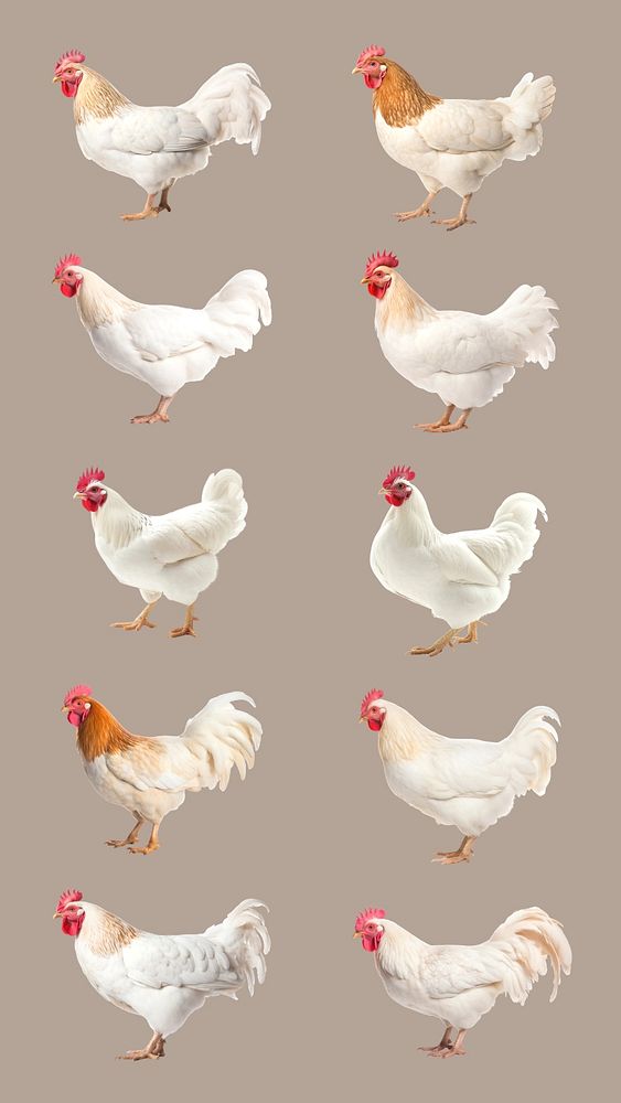 Editable chicken element set | Premium Editable Design - rawpixel