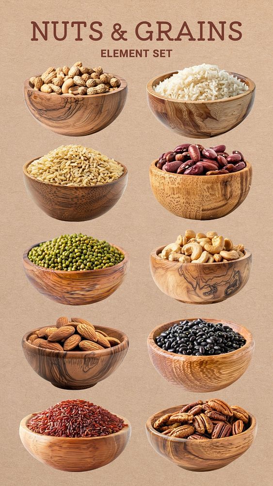 Editable nuts grains design element | Premium Editable Design - rawpixel