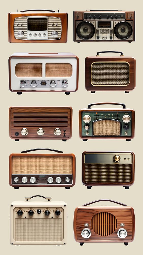 Vintage radio Designs | Free Editable Templates, Logos, Mockups & Remix ...