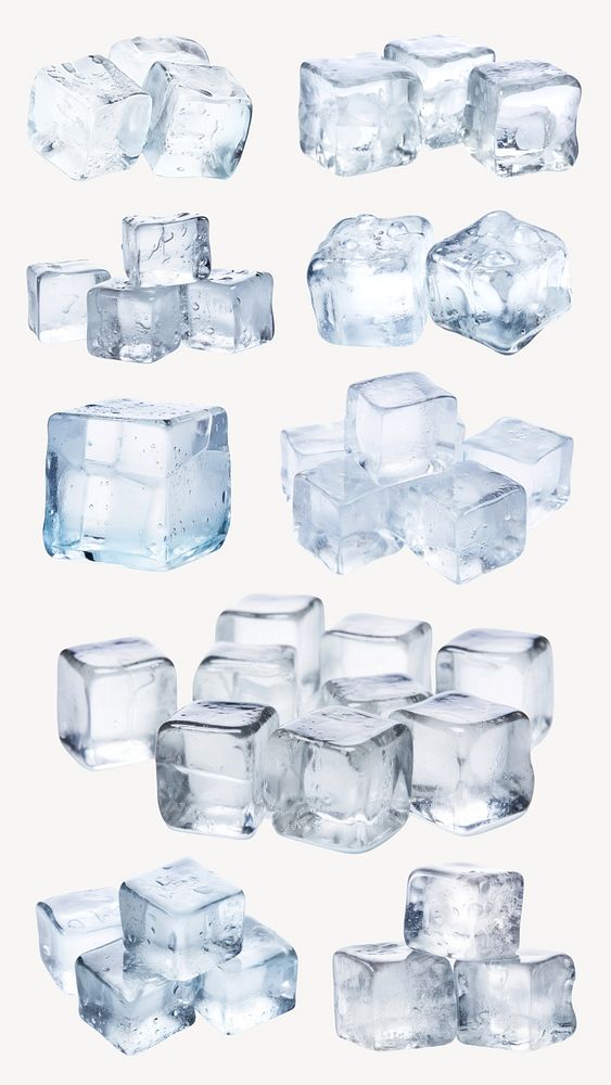Editable realistic ice cubes design | Premium Editable Design - rawpixel