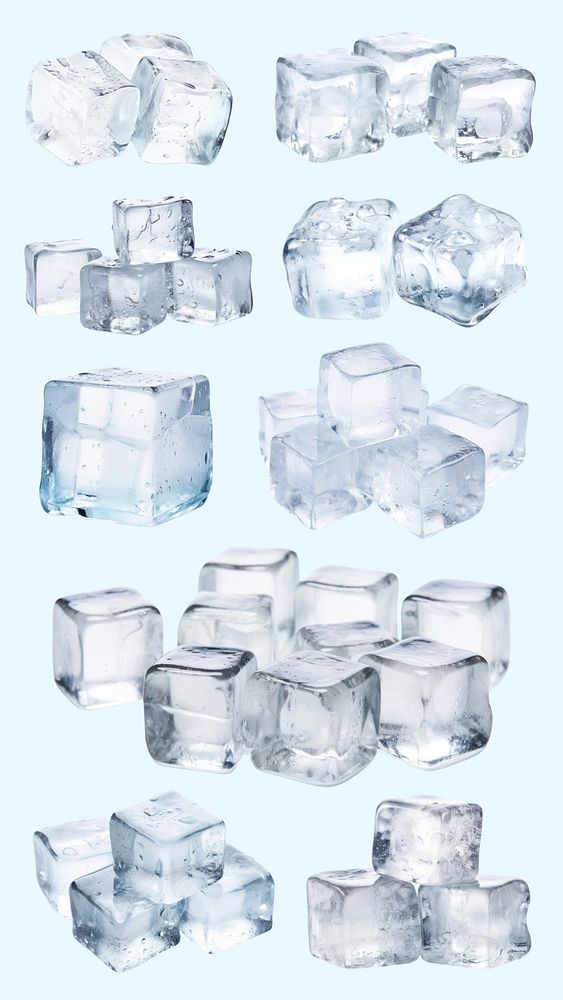 Editable realistic ice cubes design | Premium Editable Design - rawpixel