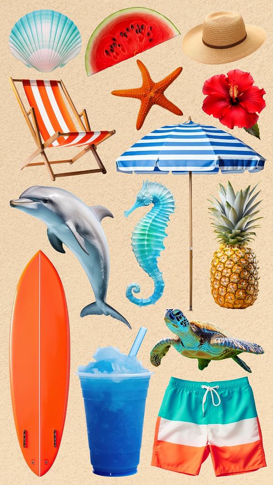 Editable Summer object design element | Premium Editable Design - rawpixel