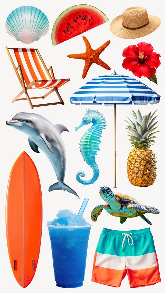 Editable Summer object design element | Premium Editable Design - rawpixel