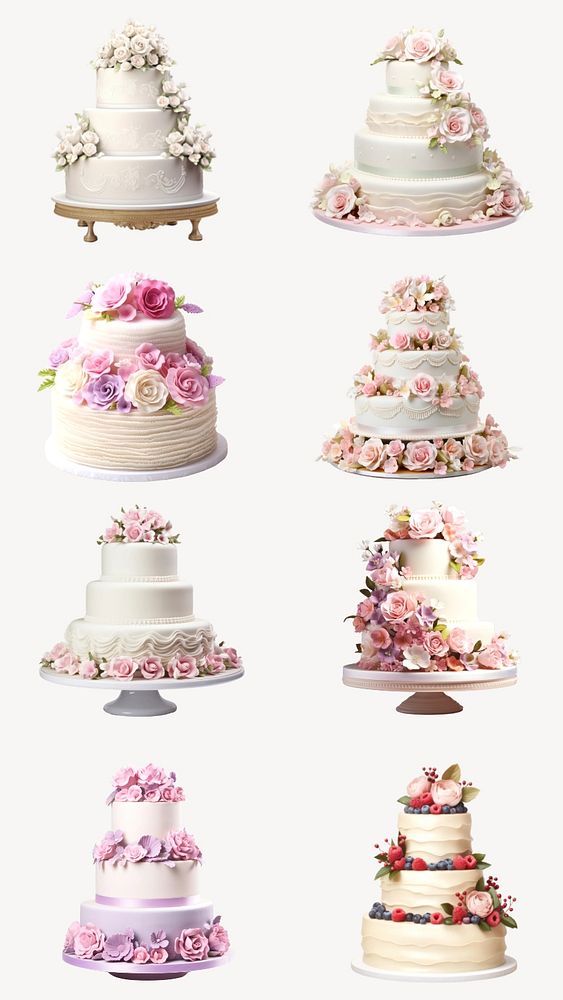 Editable wedding cake design element | Premium Editable Design - rawpixel
