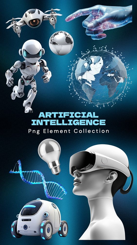 Editable artificial intelligence design element | Premium Editable ...