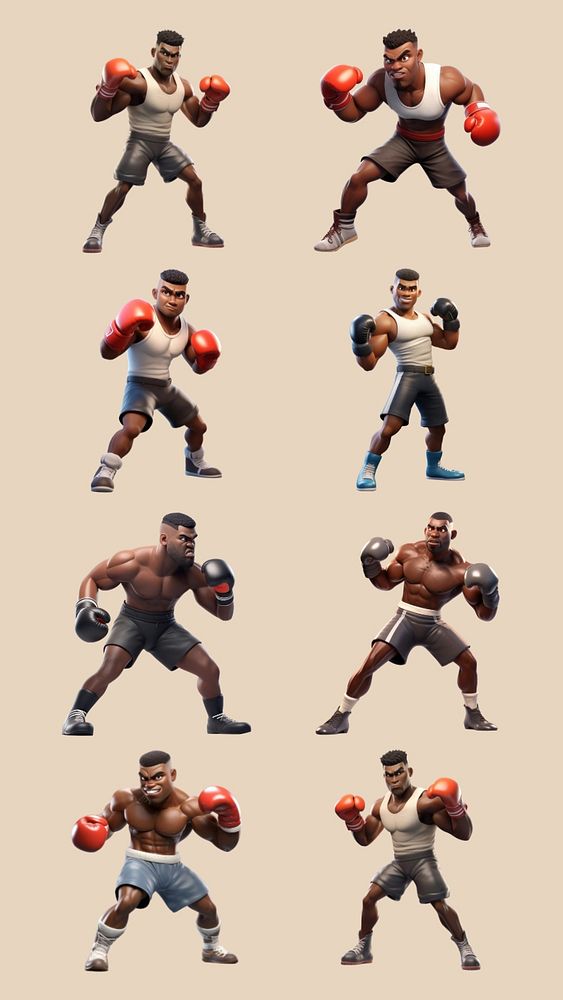 Editable 3D boxing cartoon character | Premium Editable Design - rawpixel