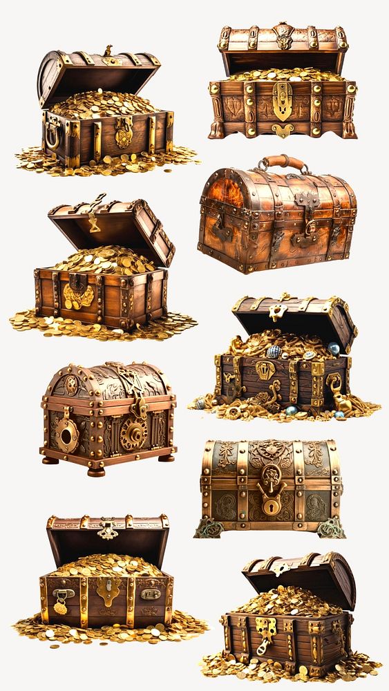Editable 3D treasure box design | Premium Editable Design - rawpixel