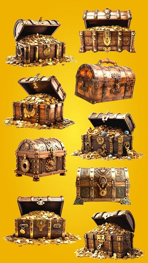 Editable 3D treasure box design | Premium Editable Design - rawpixel