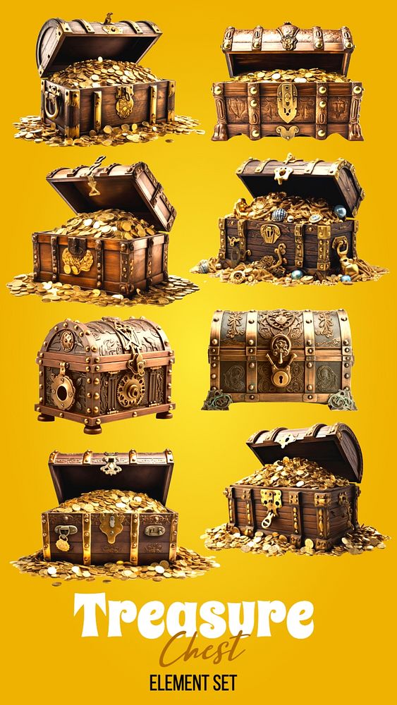 Editable 3D treasure box design | Premium Editable Design - rawpixel