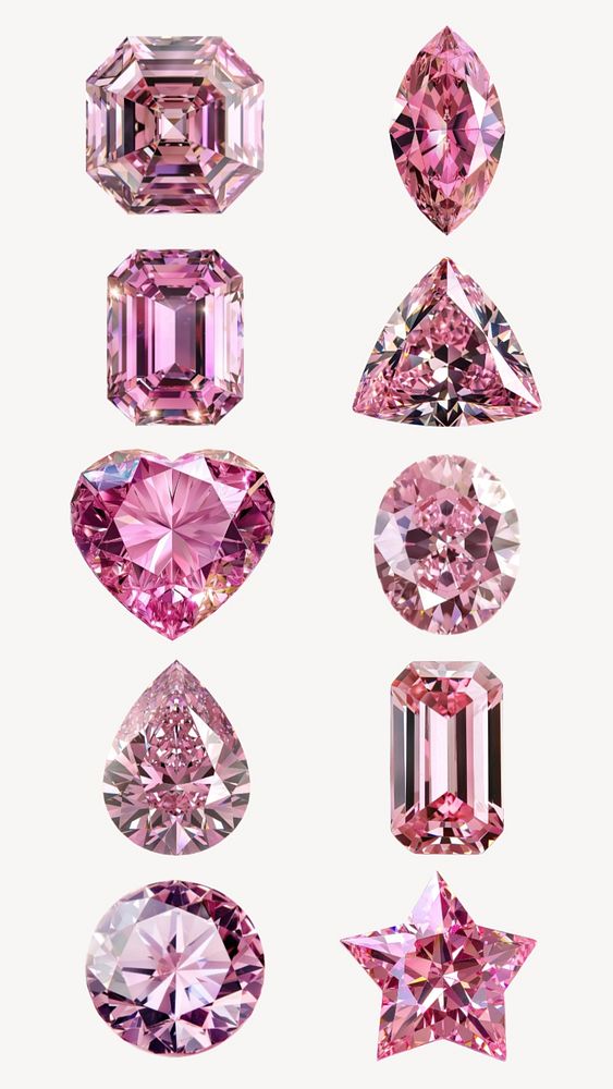 Editable pink diamond design element | Premium Editable Design - rawpixel
