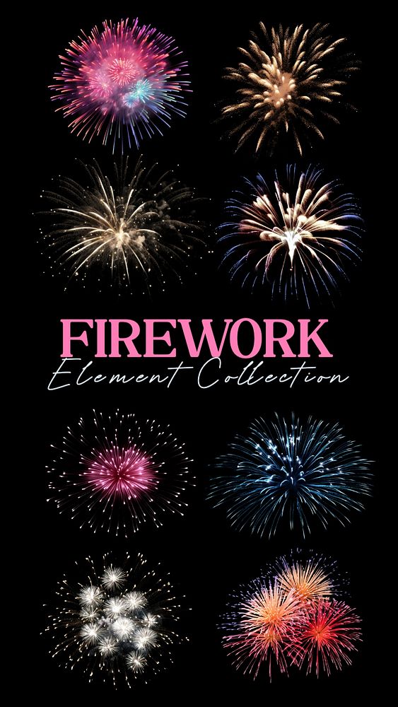 Editable firework effect design element | Premium Editable Design ...