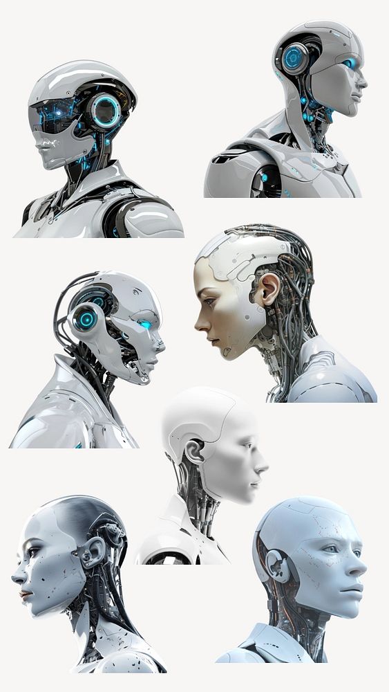 Editable humanoid robot design element | Premium Editable Design - rawpixel