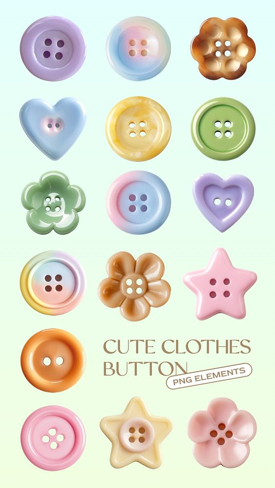 Editable cute clothes button design | Premium Editable Design - rawpixel