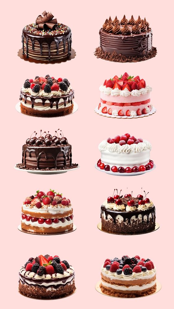 Editable chocolate and strawberry cake | Premium Editable Design - rawpixel