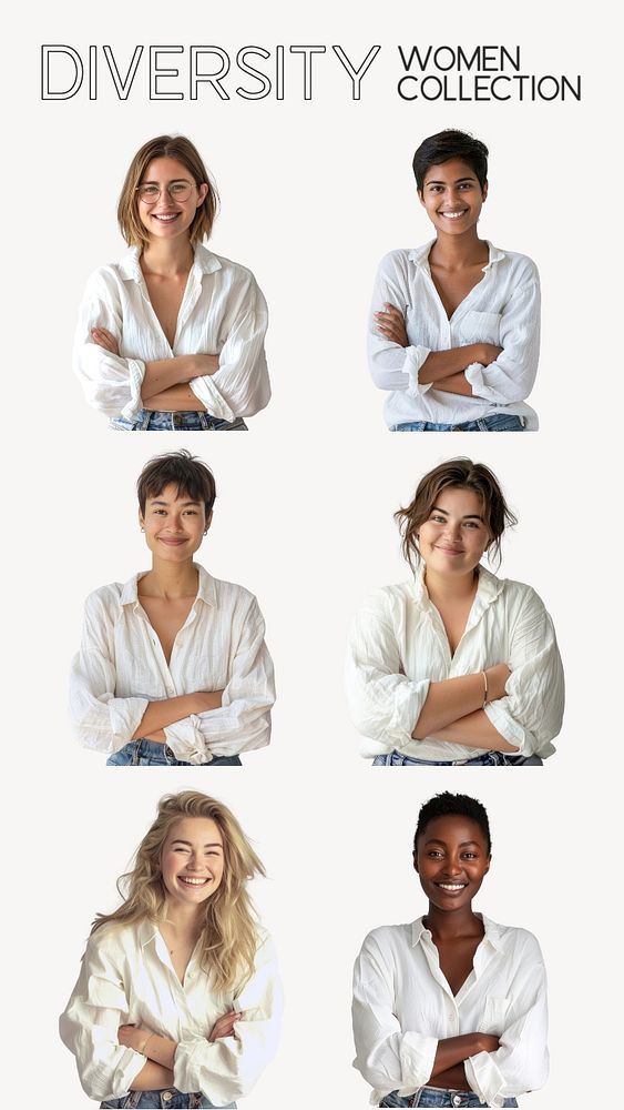 Editable diversity women element design | Premium Editable Design ...