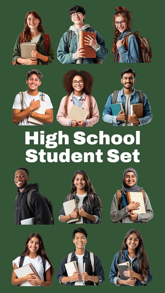 Editable high school student element | Premium Editable Design - rawpixel
