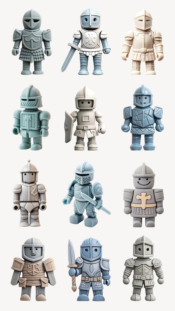 Editable plastic knight toy figurine | Premium Editable Design - rawpixel