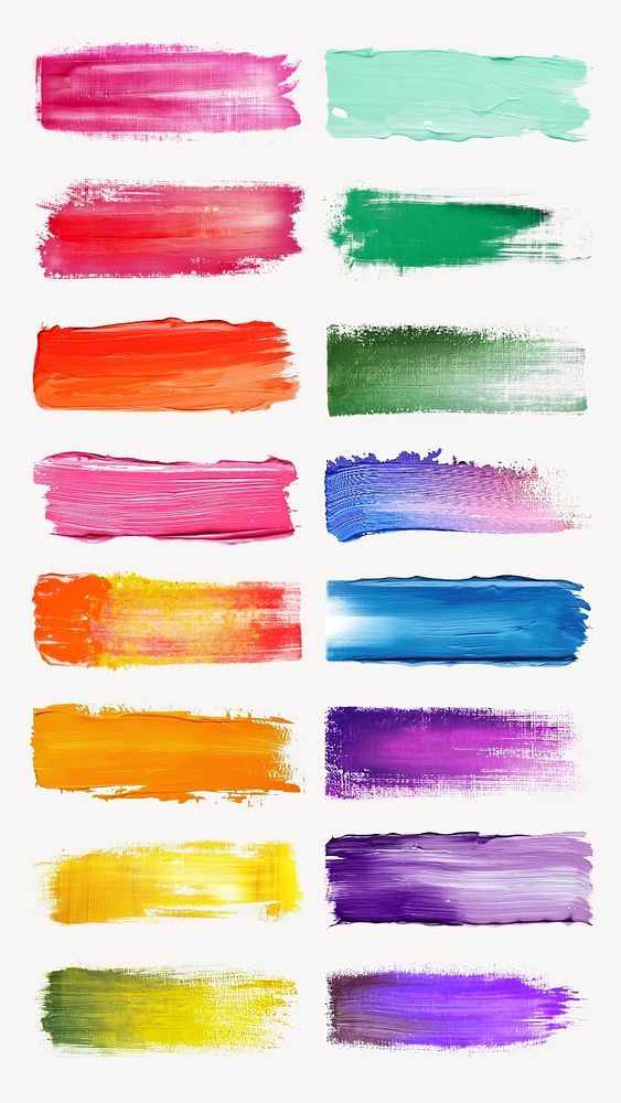 Editable colorful brush stroke design | Premium Editable Design - rawpixel