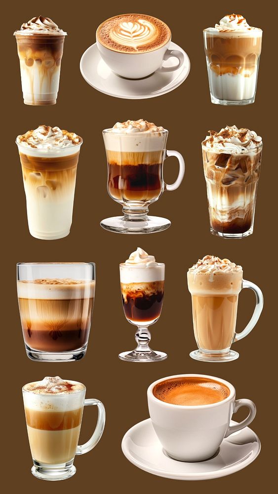 Editable coffee design element set | Free Editable Design - rawpixel