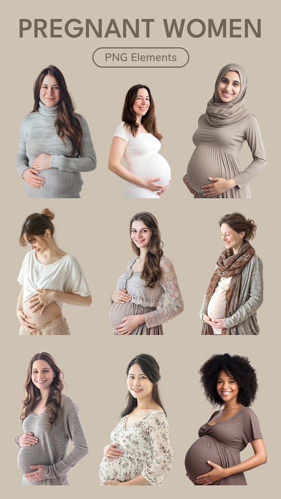 Editable diverse pregnant woman design | Premium Editable Design - rawpixel