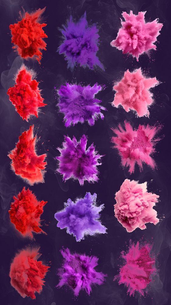 Editable vibrant color explosion design | Premium Editable Design ...