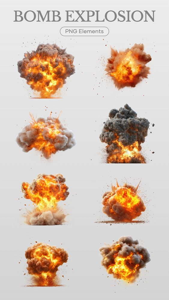 Editable Bomb explosion design element | Premium Editable Design - rawpixel